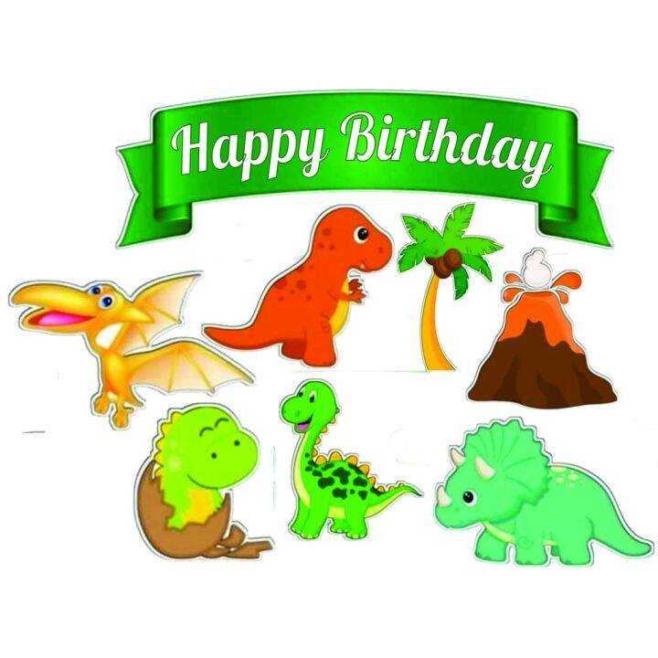 TOPPER CAKE ULANG TAHUN / HIASAN KUE DINO PADUDU SHOP | Lazada Indonesia