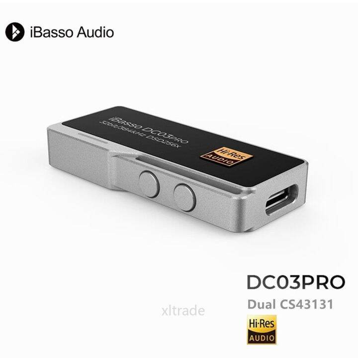 iBasso DC03 PRO Decoding Earphone Amplifier Type-C To 3.5mm Dual CS43131 DAC for Android Phone ...