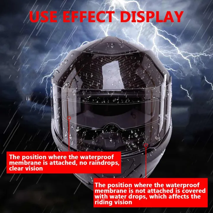 Universal Motorcycle Helmet Rainproof Film PET Coating Fog-resistant ...