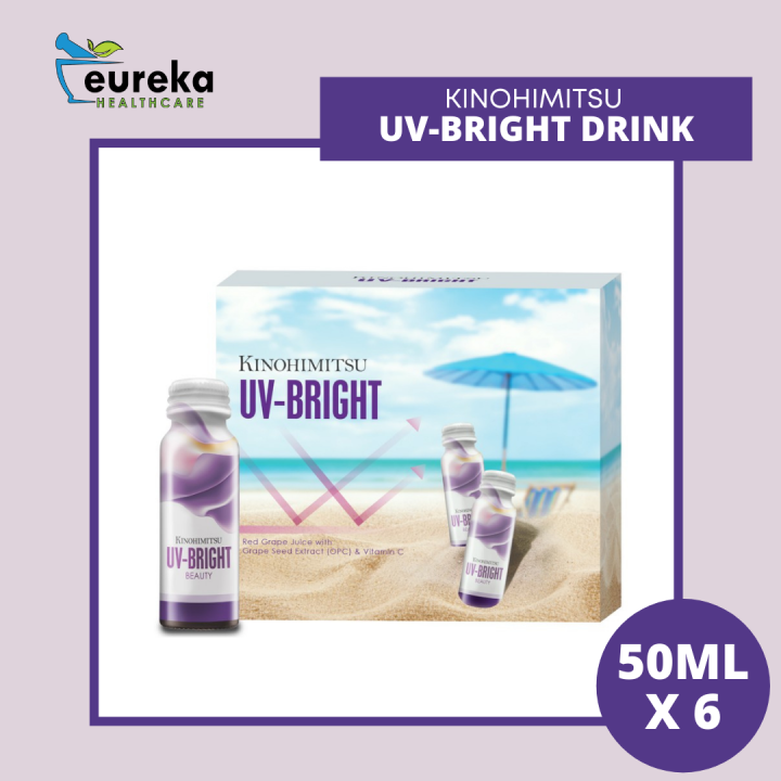 KINOHIMITSU JAPAN UV BRIGHT DRINK 50ML X 6'S - BOX | Lazada
