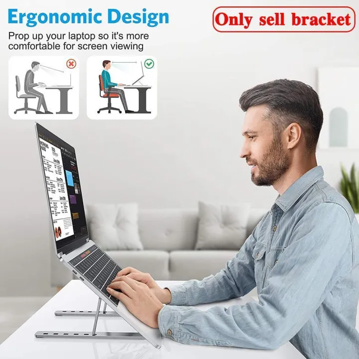 Adjustable Foldable Laptop Stand Desk Portable Notebook Holders ...