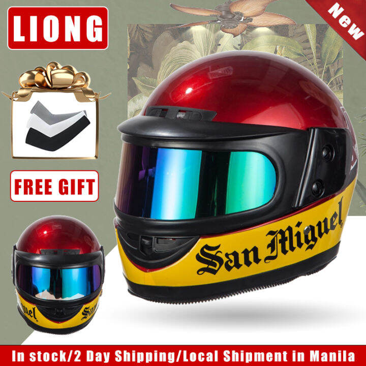 Helmet Motorcycle Full Face Road Racing Helmet Wind-Proof Full Face ...