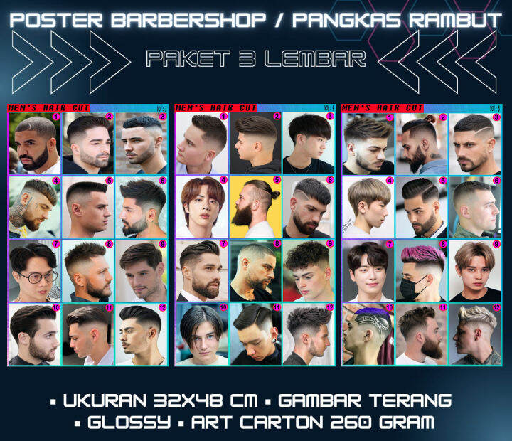 Poster Rambut Pria Dewasa Model Terbaru Poster Barber Terbaru Dan Ter ...