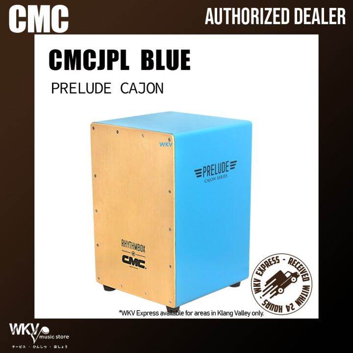 CMC Prelude Cajon Blue Budget Beginner Cajon / Drum Box / Percussion ...