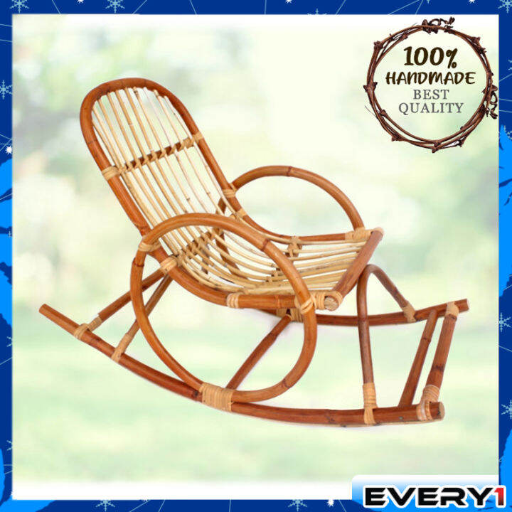 Rattan Rocking Chair Round Handrest Handmade (RC120) For Children ...