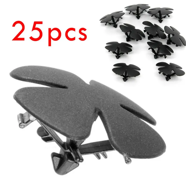 Insulation Clips Replacement Retainers 21mm 25Pcs Black Fasteners Hood ...