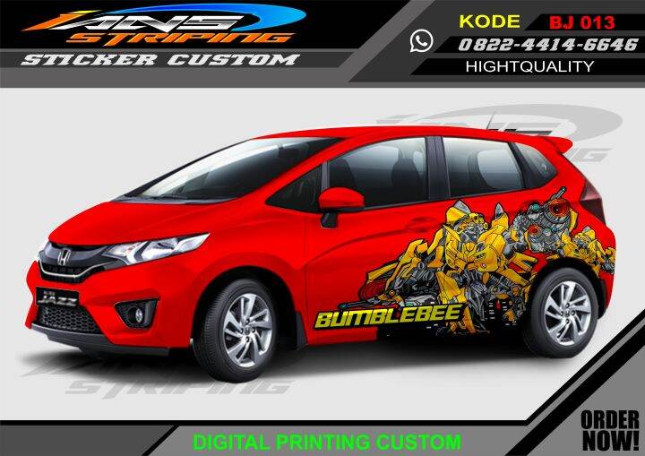 STIKER MOBIL JAZZ , AGYA , BRIO / DECAL STICKER MOBIL / STIKER MOBIL ...