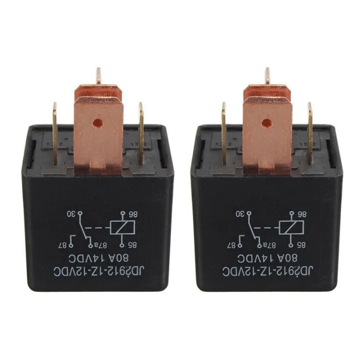 2X 80A DC 12V 5 Pin DIY Power Relay Car Truck Vehicle | Lazada.co.th