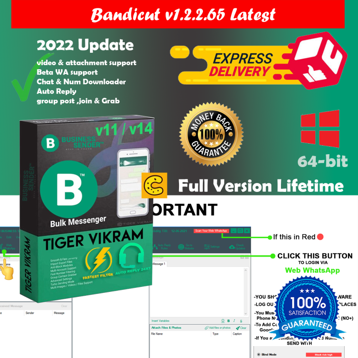 Business Sender Pro v14 Blaster (TIGER VIKRAM) | Simple Sender | 100% ...