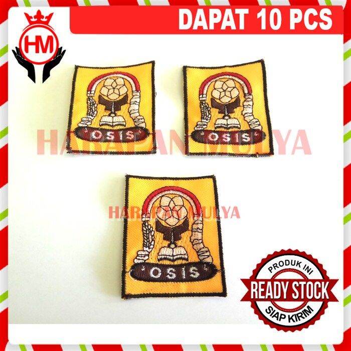 Bed Logo OSIS SMP Bordir Sekolah Emblem Patch Bet Bordir Logo OSIS SMP ...