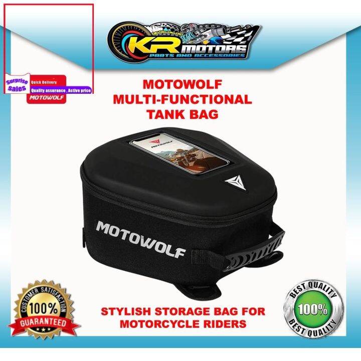 Motowolf Waterproof Tank Bag for Motorcycle Riders - Original | Lazada PH
