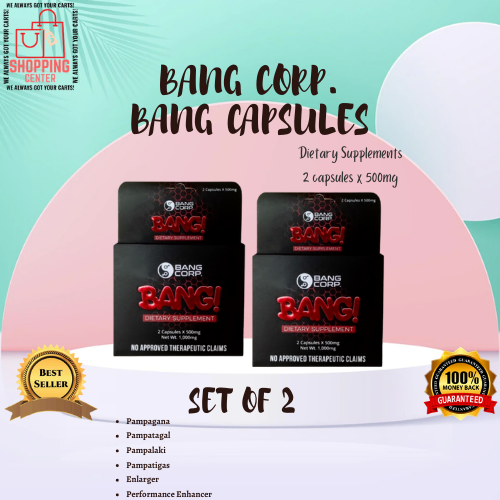 BEST SELLING (SET OF 2) BANG CORP BANG CAPSULES / 2 CAPSULES x 500 MG ...