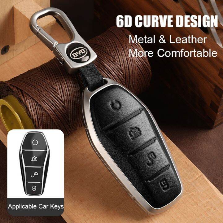 For BYD Dolphin 2023 ATTO 3 2022 - 2023 Alloy Key Case Cover Remote Key ...