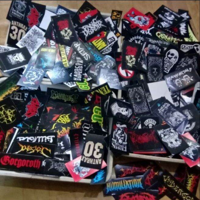 Stiker Vinyl - satu Paket isi 20 Stiker Band Punk Metal | Lazada Indonesia