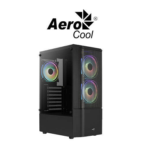 Aerocool QUANTUM MESH-G-BK-V3 PC Case - Mid Tower / Mesh Front Panel ...