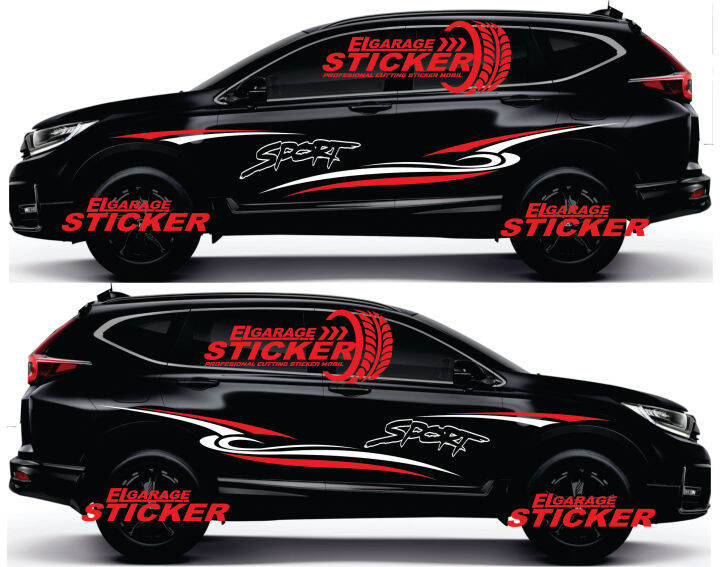 Stiker mobil honda crv stiker variasi body mobil crv cutting stiker ...
