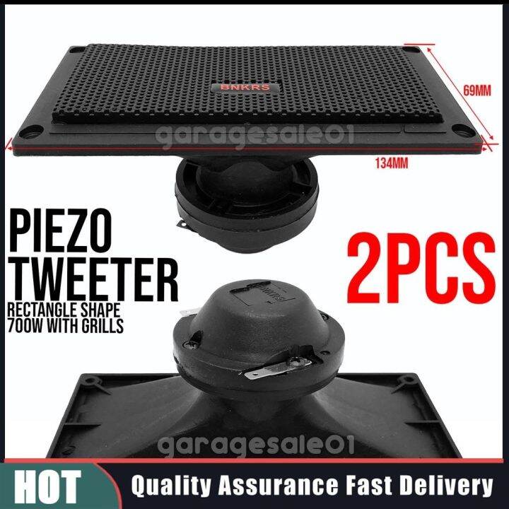 Piezo Tweeter With Grills Rectangle 700W (Per Pair) | Lazada PH