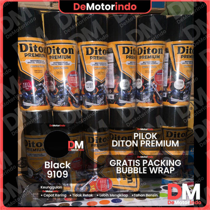 Pilok Pilox Pylox Cat Semprot Diton Premium Hitam Black 9109 400 ml ...