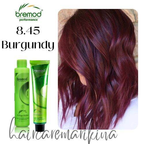 【COD】 8.45 BURGUNDY Bremod Hair Color - With Oxidizer Set | Lazada PH