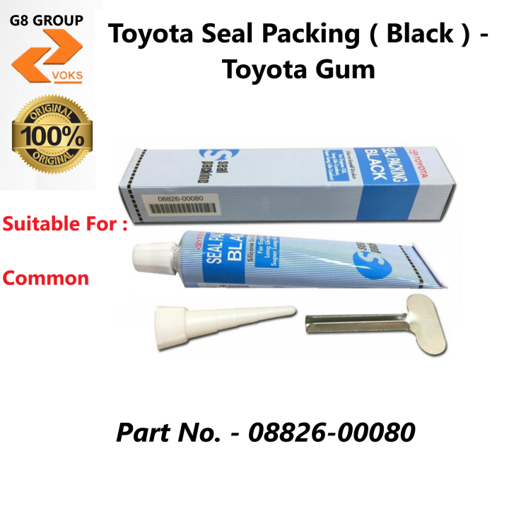 Toyota Seal Packing ( Black ) - Toyota Gum ( 08826-00080 ) | Lazada