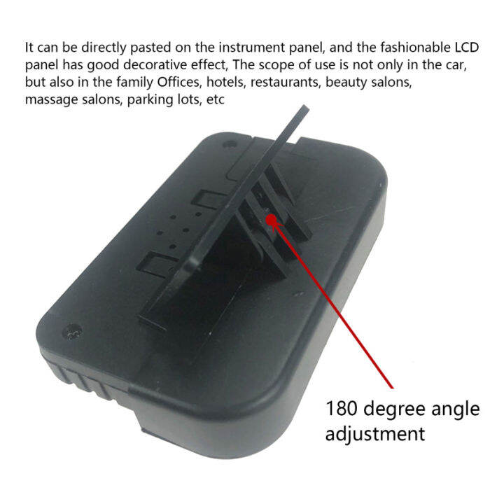 Electronic digital Car clock automobile mini vehicle Watch Kenko 613d ...