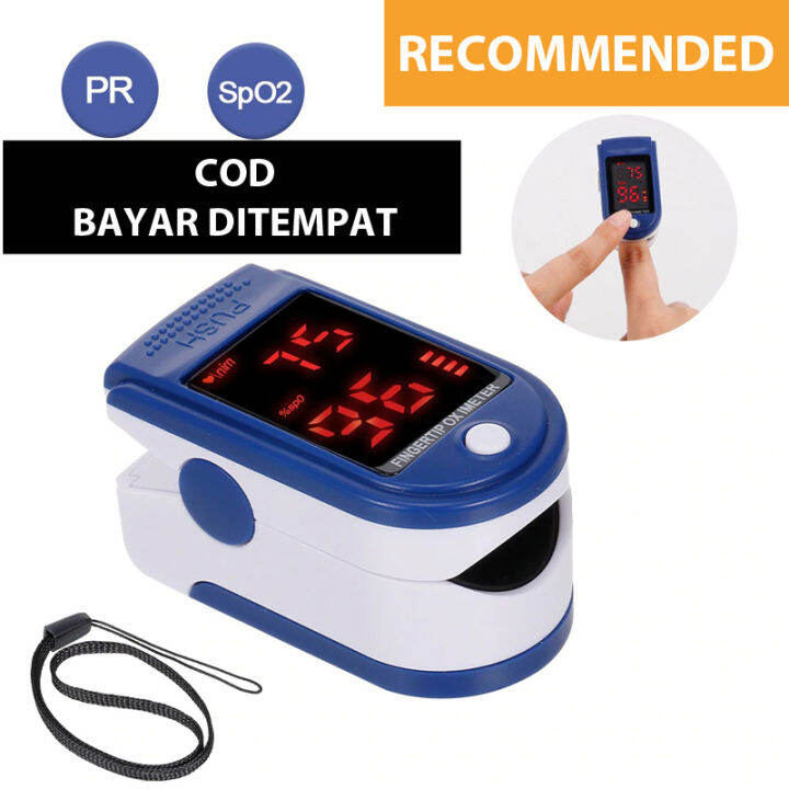 INDOTRUSTED OXIMETER Pengukur Kadar Oksigen Dalam Darah / Detak Jantung ...