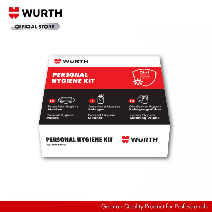 Wurth Personal Hygiene Kit | 21 PCS | Lazada