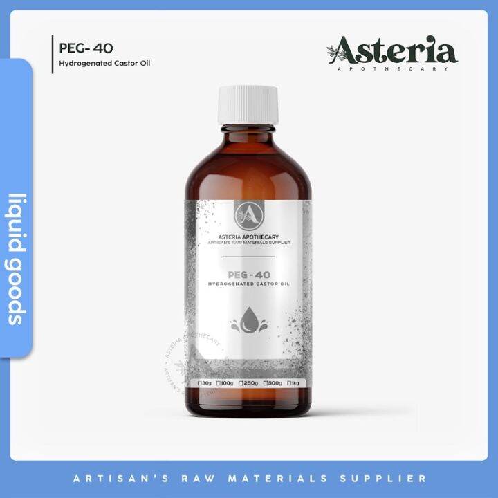 PEG-40 | Hydrogenated Castor Oil (30g & 100g) - Asteria Apothecary | Lazada PH