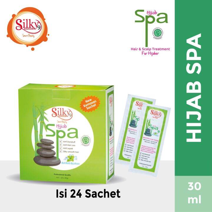 Silky9 Hairmask Keratin Hijab Spa Sachet box 30gr x 24 sachet | Lazada ...
