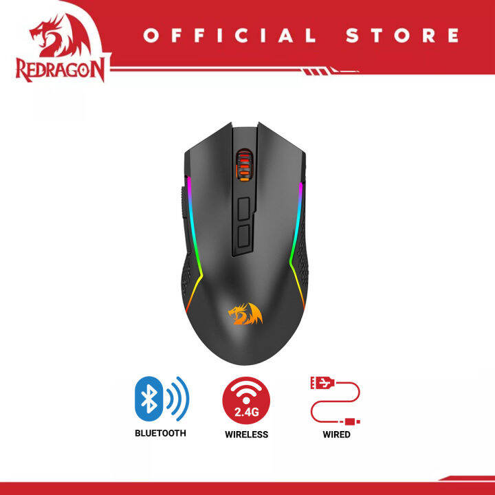 Redragon M693-RGB TRIDENT Support Bluetooth wireless 2.4G USB 3 mode Gaming Mouse | Lazada PH