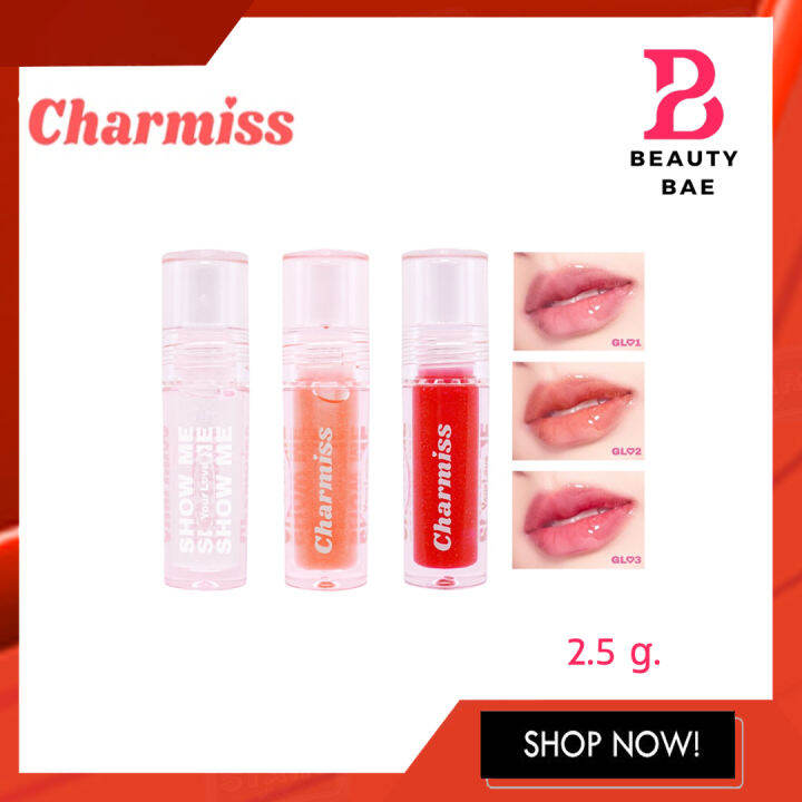 Charmiss Show Me Your Love Glitter Lip Gloss ลิปกลอสฉ่ำวาว เสกให้ริม ...