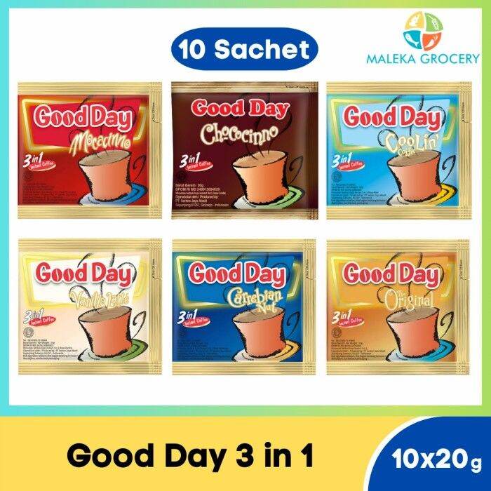 Good Day 3in1 Renceng [10 Sachet x 20 gram] | Lazada Indonesia