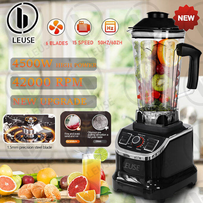 LEUSE Heavy Duty Blender 4500W Fruit Juicer Food Ice Crusher The ...
