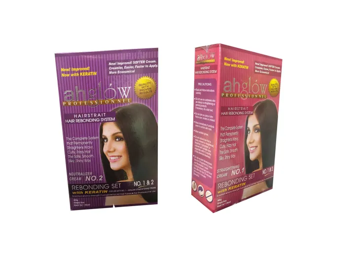 Ahglow Hair Rebonding Set 2in1 165grams | Lazada PH