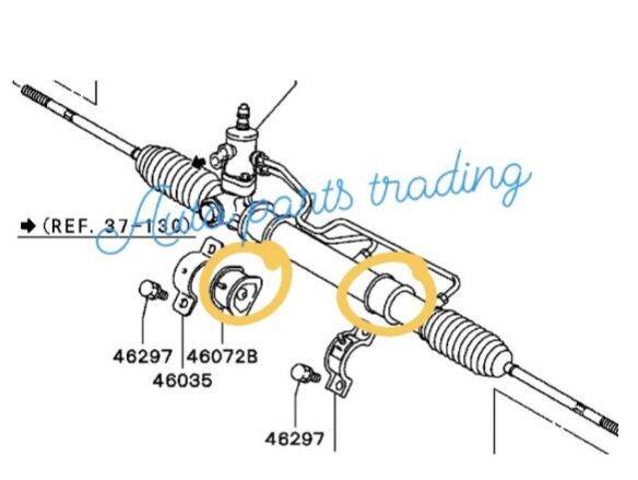 MITSUBISHI PAJERO IO H76 STEERING RACK CUSHION RUBBER SETS | Lazada