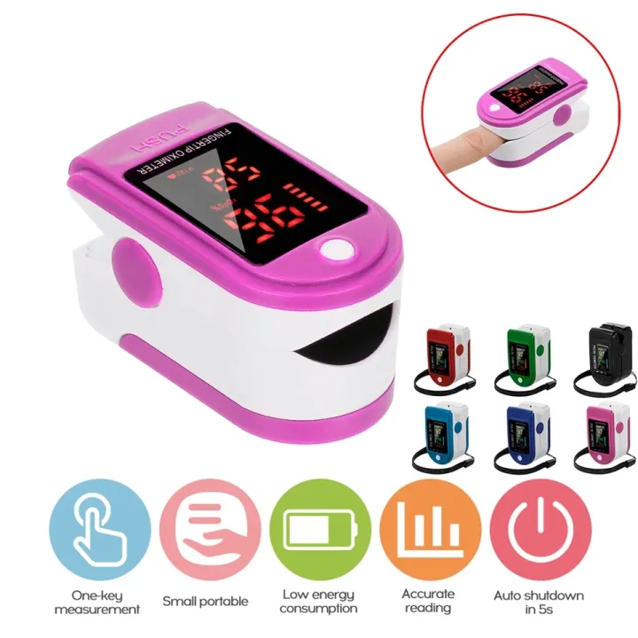 MH Portable Finger Pulse Oximeter Oxygen Saturation Blood Oxygen ...