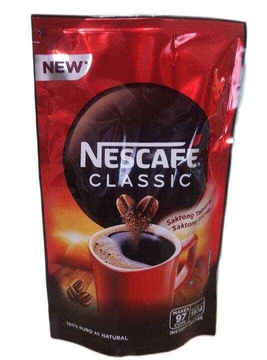 NESCAFE CLASSIC Instant Coffee of 100% Pure and Natural Coffee Taste ...