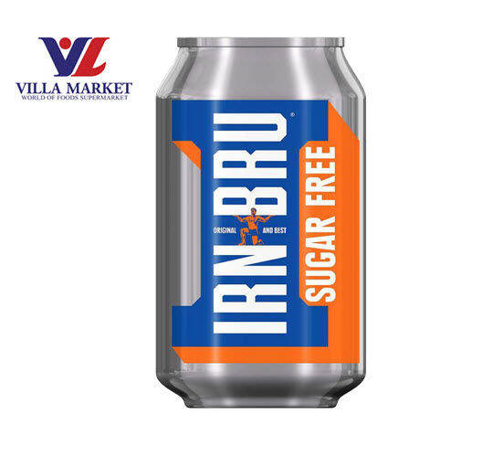 Barr Irn Bru Soda Sugar Free 330ml ไอรอนบลู เครื่องดื่ม ครีมโซดา เครื่องดื่มโซดา โซดา ไม่มี ...