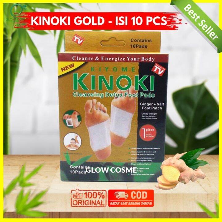 1 BOX ISI 10 PCS KINOKI GOLD ORIGINAL 100% KUALITAS BAGUS / KOYO KINOKI ...