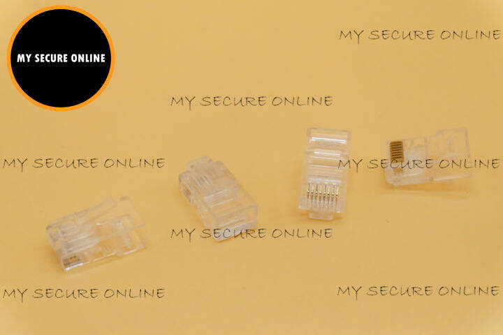 Crystal 8Pin RJ45 Cat6 Network Lan Cable Connector Modular Plug (HIGH SPPED NETWORK CABLING ...