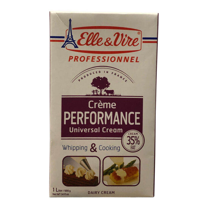 ELLE & VIRE PERFORMANCE UNIVERSAL WHIPPING & COOKING CREAM 35% FAT | Lazada