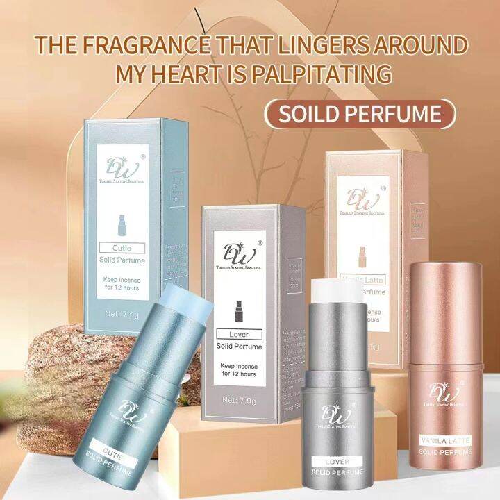 Nicor Solid Balm Solid Perfume Ladies Long-Lasting Fragrance Light ...