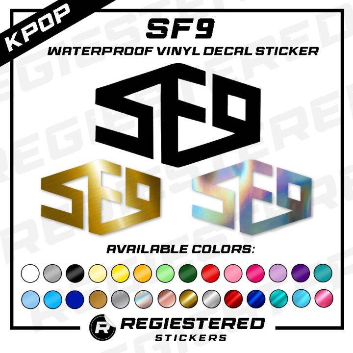 KPOP SF9 Logo Vinyl Decal Sticker Waterproof | Lazada PH