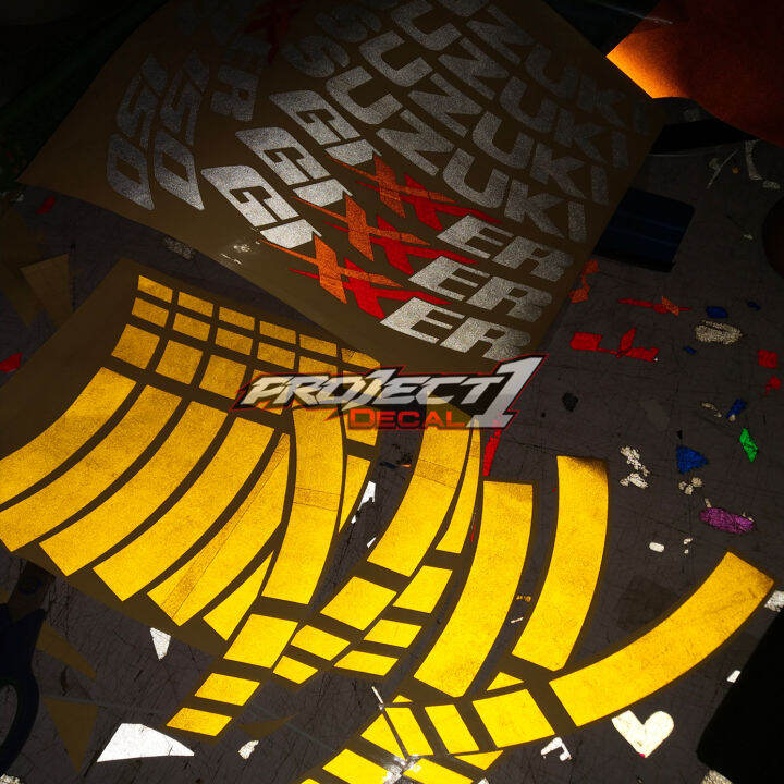 SUZUKI GIXXER 150 ( DESIGN #1 ) REFLECTORIZE MAGS STICKER ( SET ...