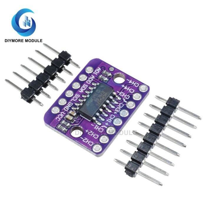 MCP3424 ADC Delta sigma Analog to Digital Converter Low Noise High Accuracy 18 bits IIC I2C ...