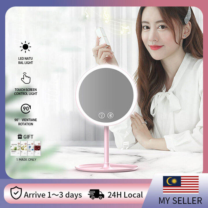 LED Makeup Mirror Rechargeable Beauty Mirror Adjustable Fill Light With ...