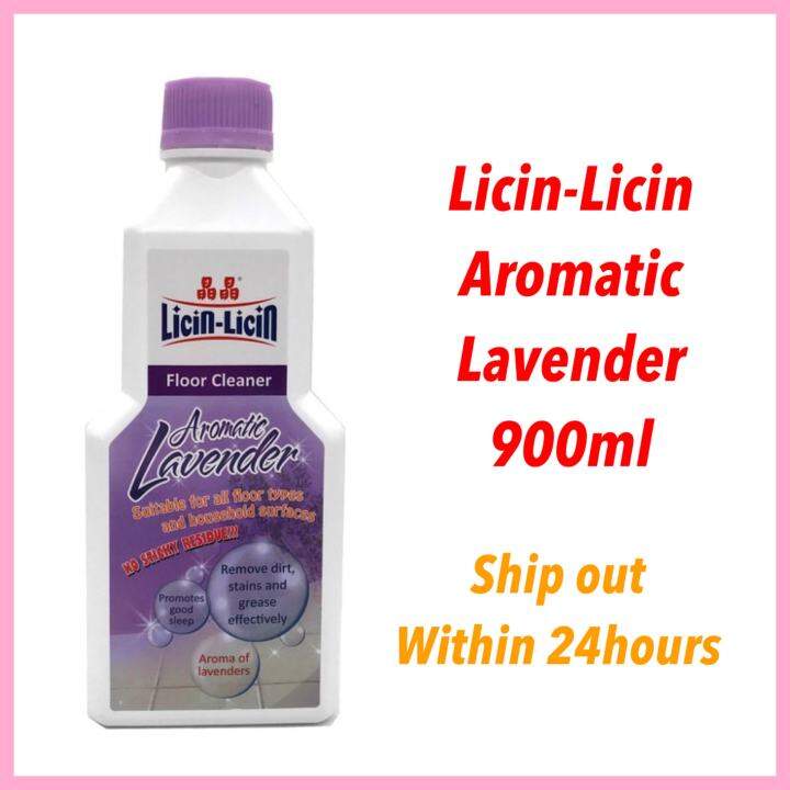 Licin-Licin Floor Cleaner Aromatic Lavender 900ml 薰衣草 晶晶抹地水 | Lazada