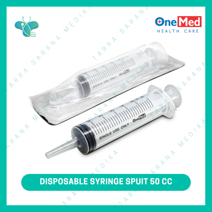 OneMed Disposable Syringe Spuit Catheter Tip 50cc Tanpa Jarum /Pcs ...