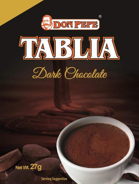 Don Pepe Tablia 3in1 Dark Chocolate 27g - 10pcs | Lazada PH