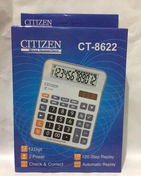 KALKULATOR / CALCULATOR CITIZEN CT 8622 | Lazada Indonesia